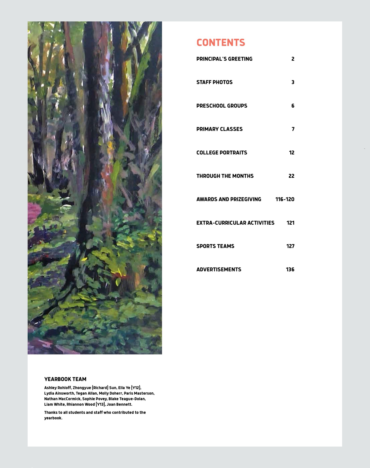 15 Unique Yearbook Contents Page Designs for Better Navigation ...