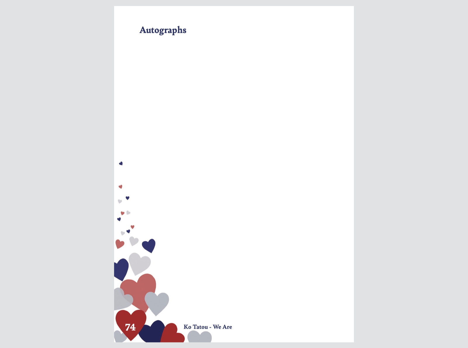 20 Autograph Page Designs for a Successful School Keepsake - Spacific ...