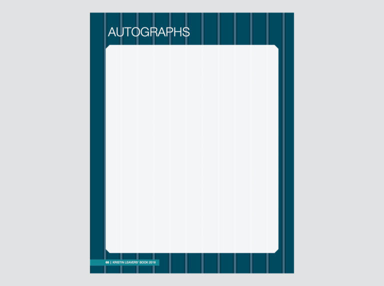 20 Autograph Page Designs for a Successful School Keepsake - Spacific ...