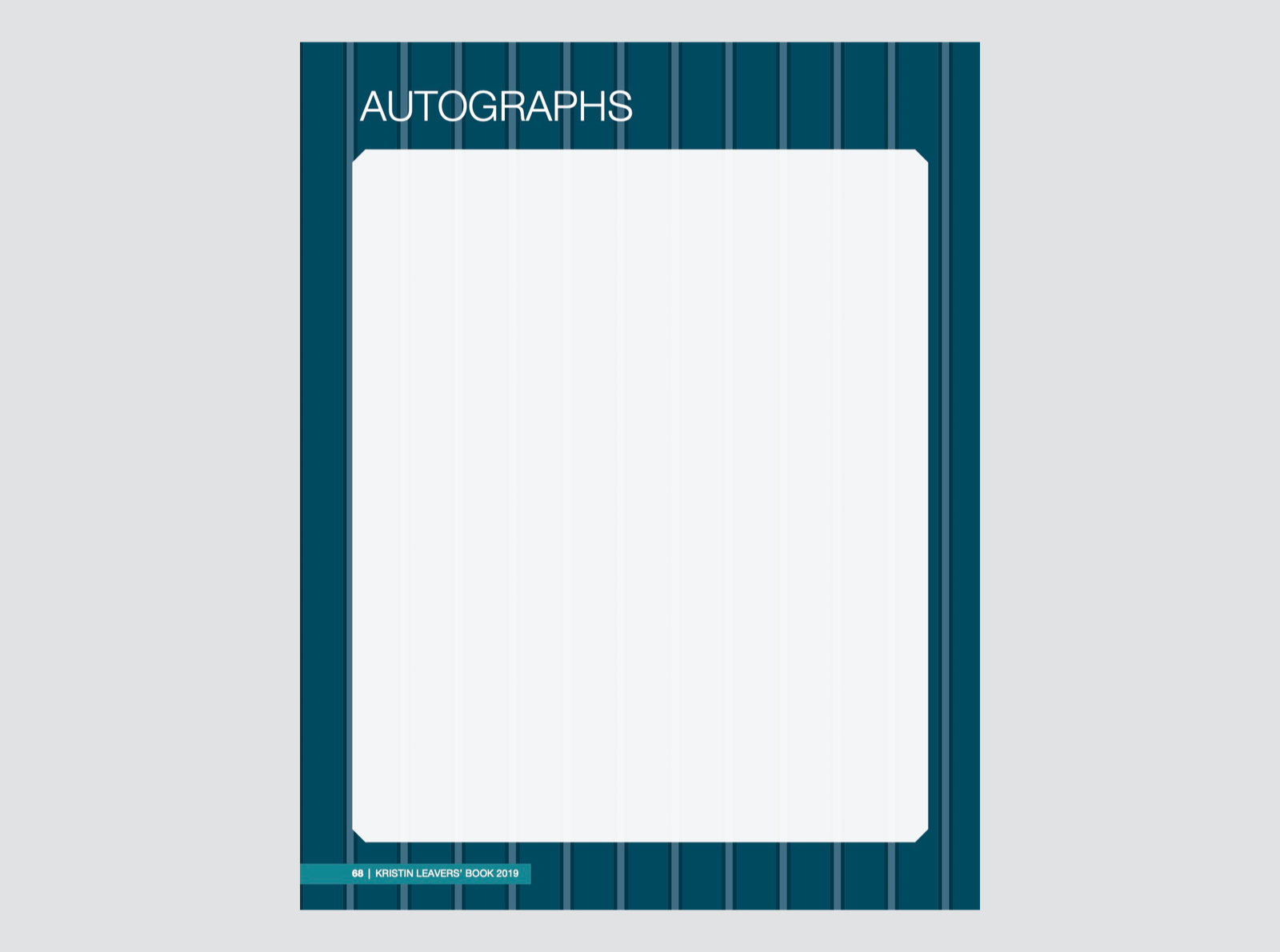 20 Autograph Page Designs for a Successful School Keepsake - Spacific ...