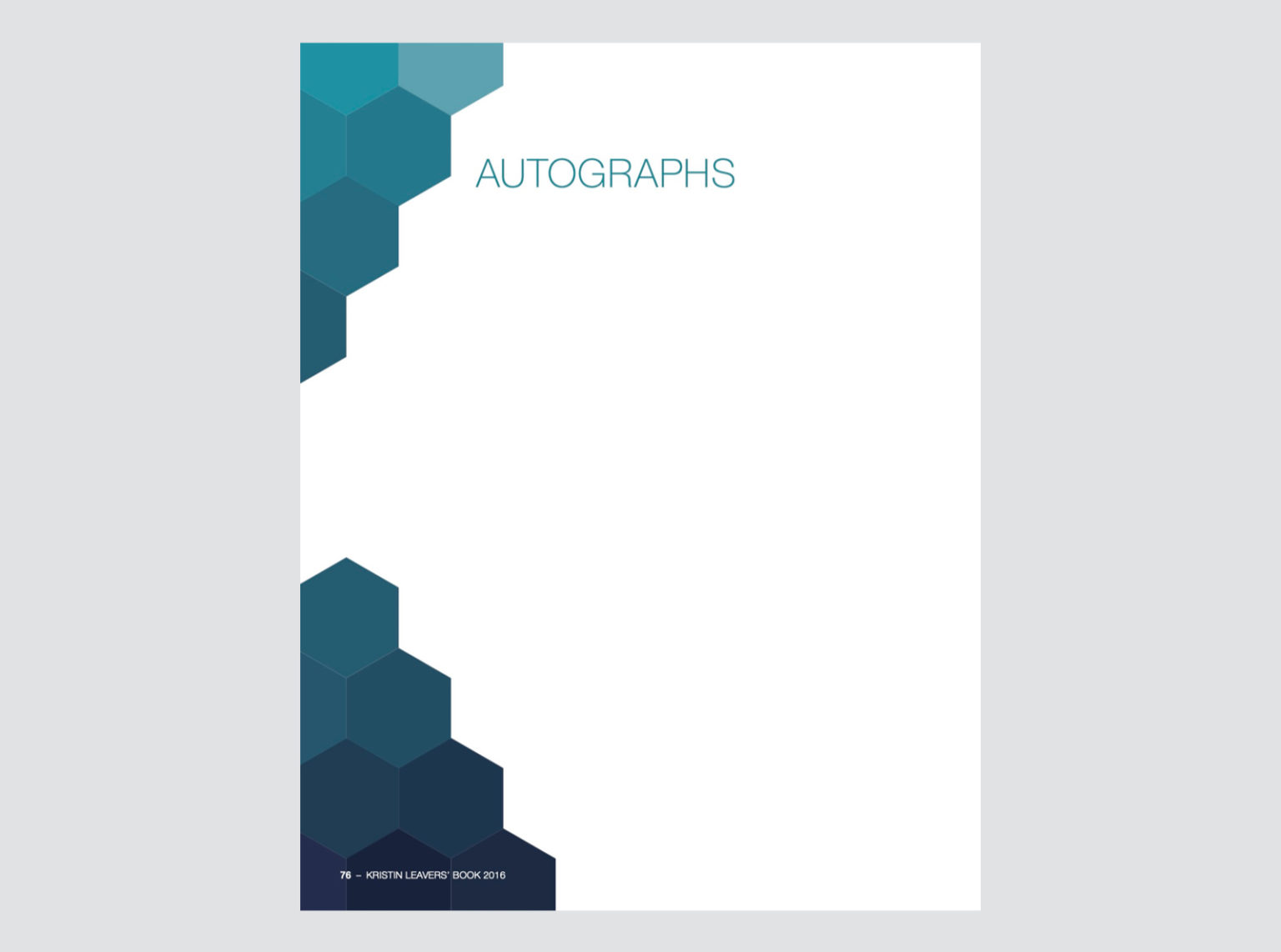 20 Autograph Page Designs for a Successful School Keepsake - Spacific ...