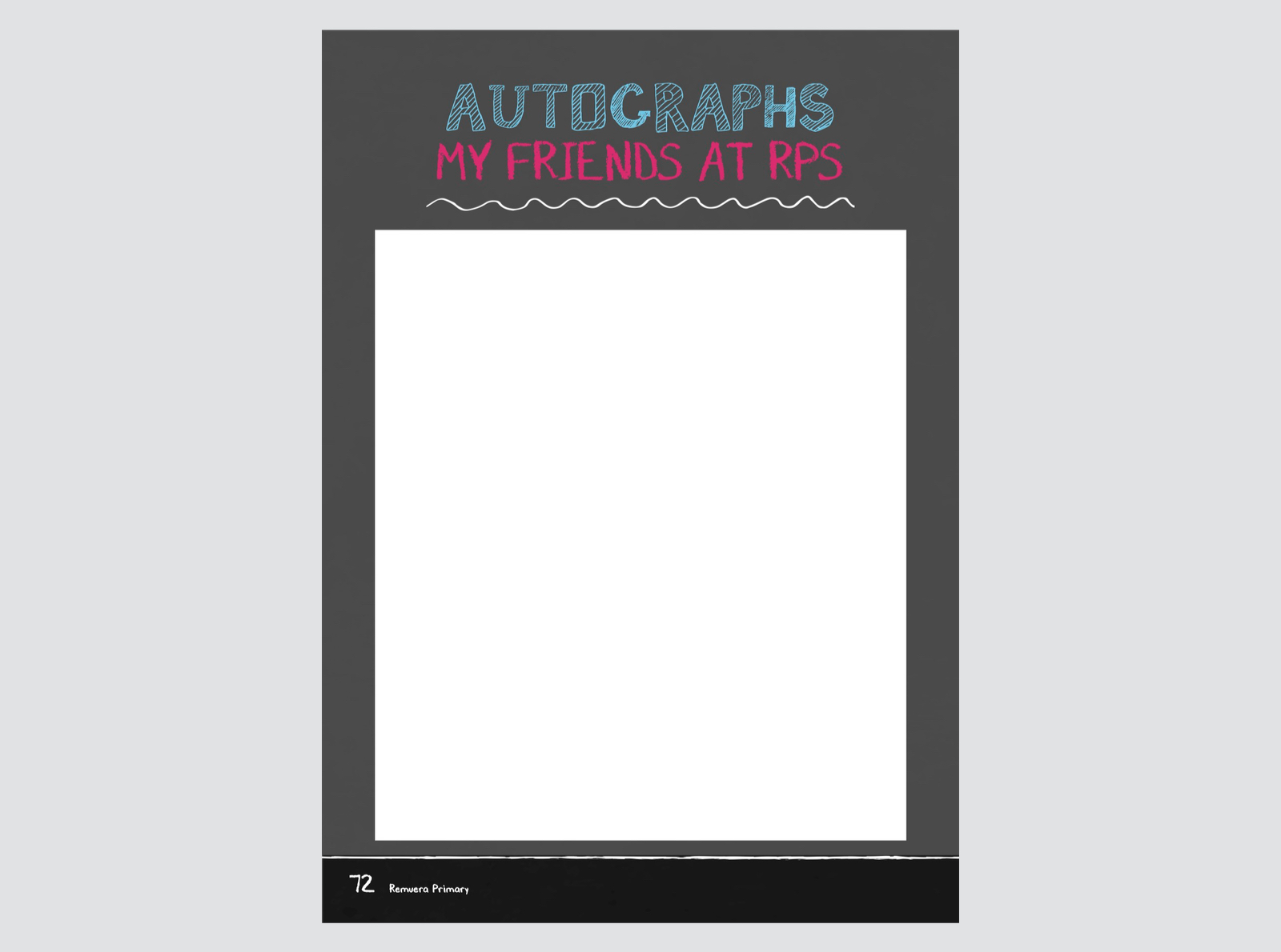 20 Autograph Page Designs for a Successful School Keepsake - Spacific ...