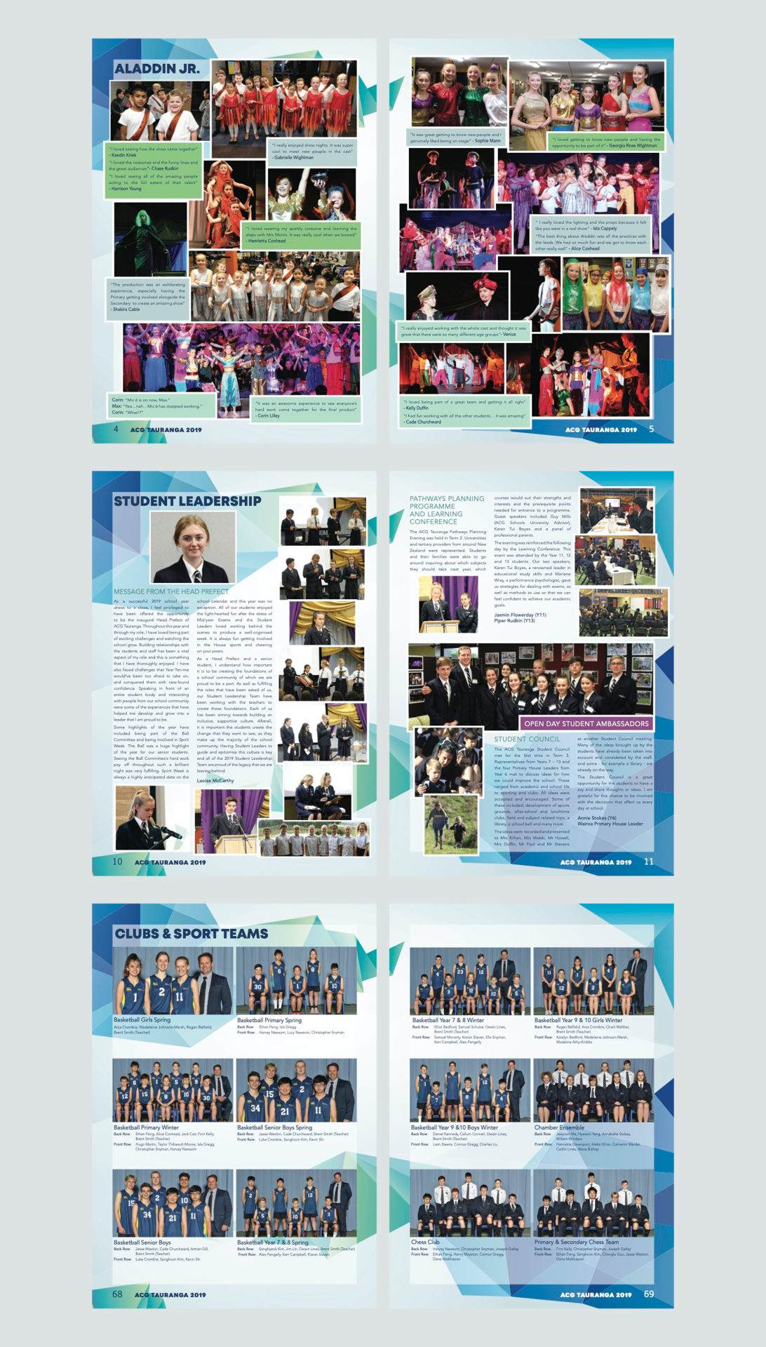 7 Unique School Yearbook Page Designs To Inspire! - Spacific Creative