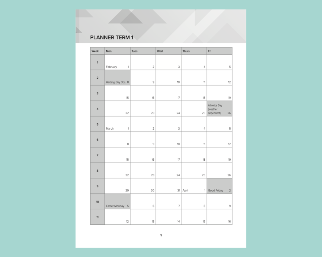 13 Great Features for Your School Student Diary! - Spacific Creative