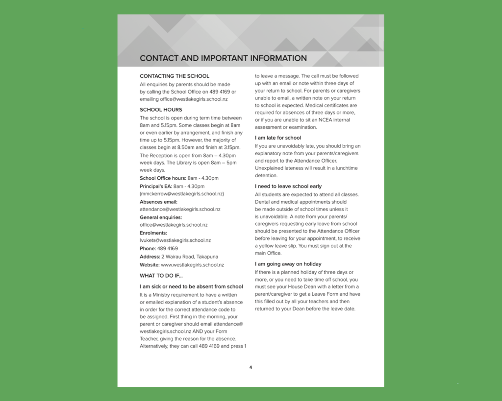 13 Great Features for Your School Student Diary! - Spacific Creative