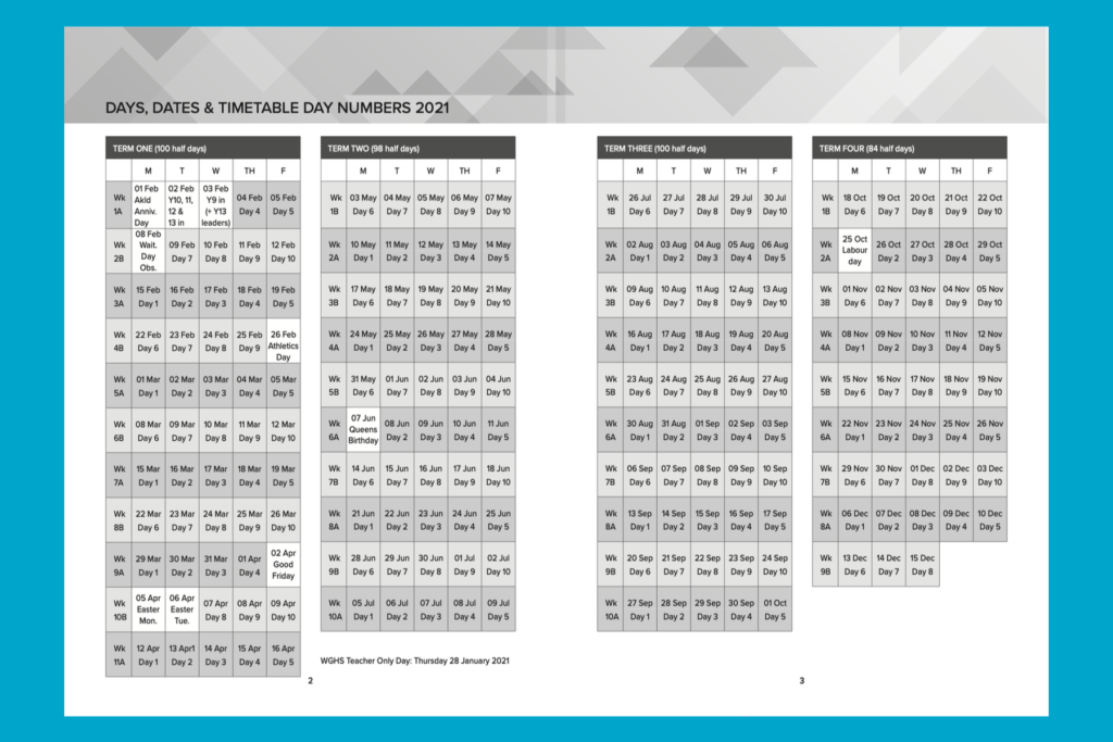 13 Great Features for Your School Student Diary! - Spacific Creative