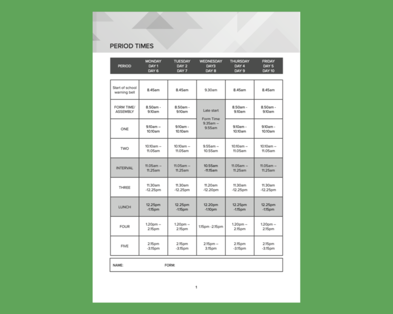 13 Great Features for Your School Student Diary! - Spacific Creative