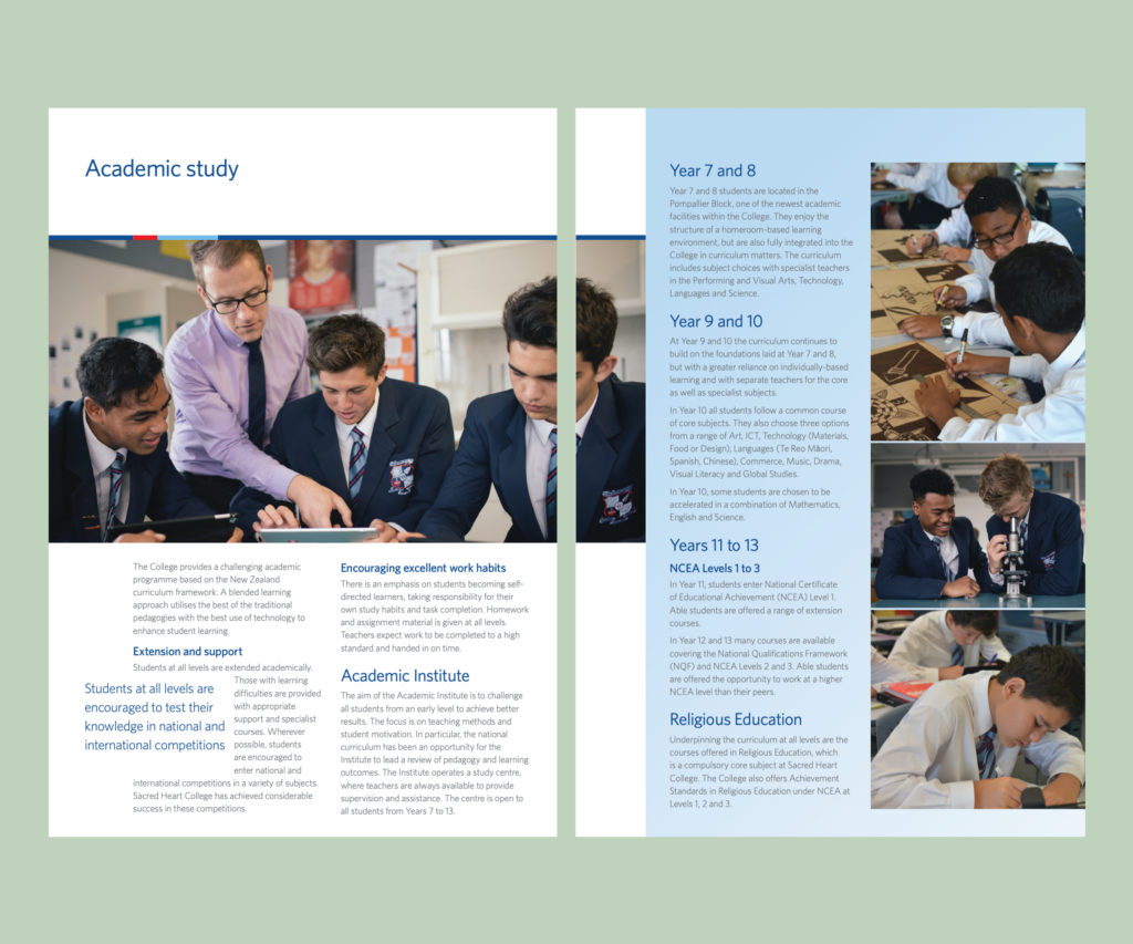 Great School Prospectus Page Designs! - Spacific Creative