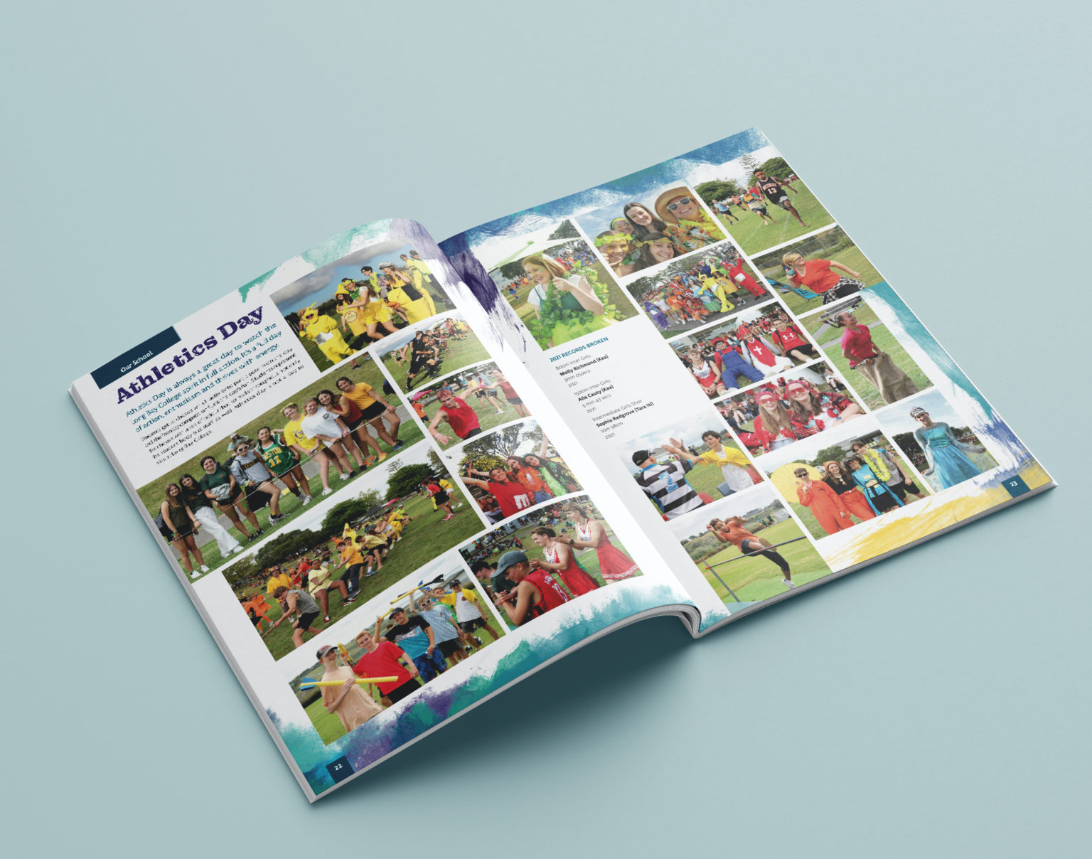 Rainbow School Yearbook Designs From Our Clients - Spacific Creative