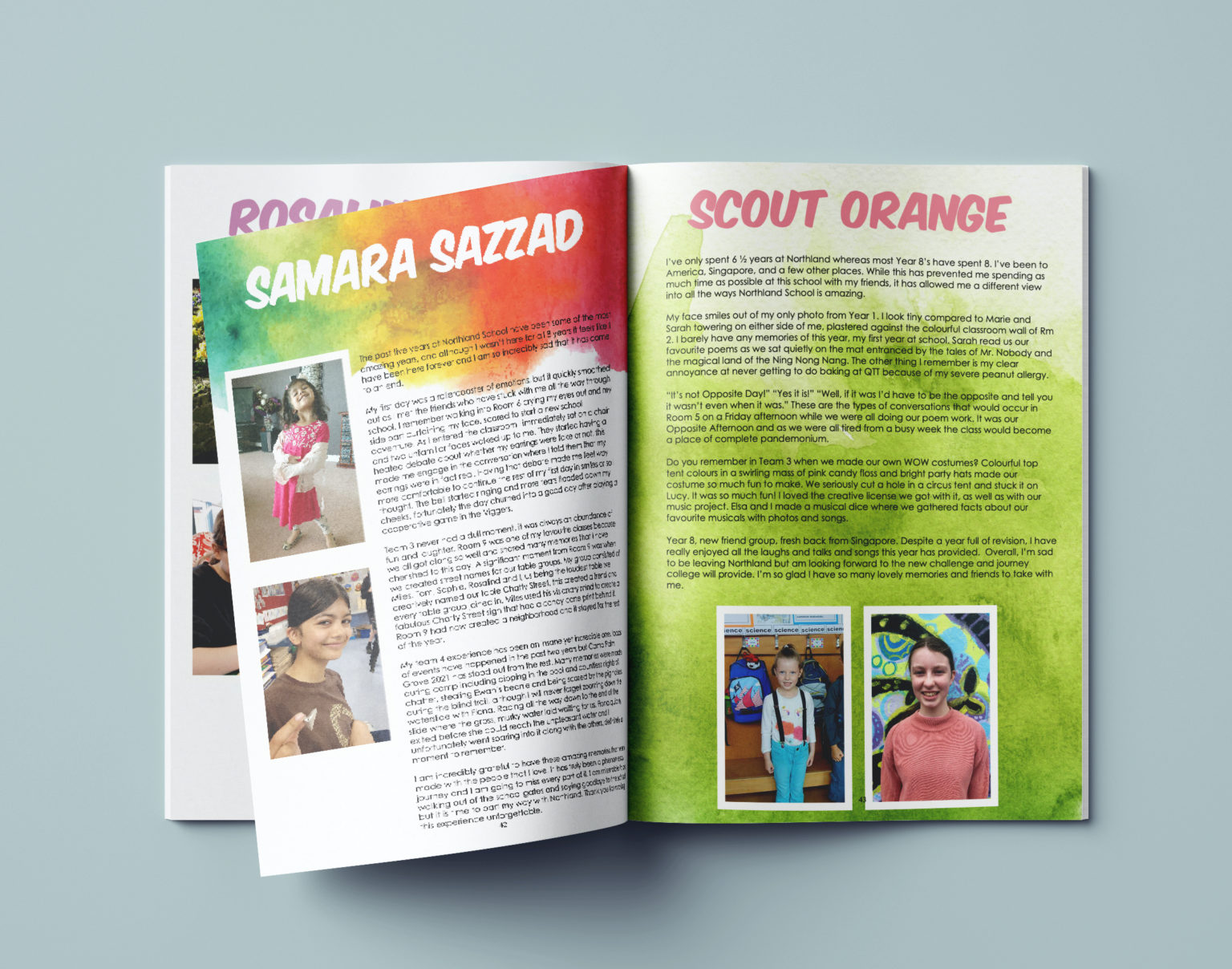 Rainbow School Yearbook Designs From Our Clients - Spacific Creative