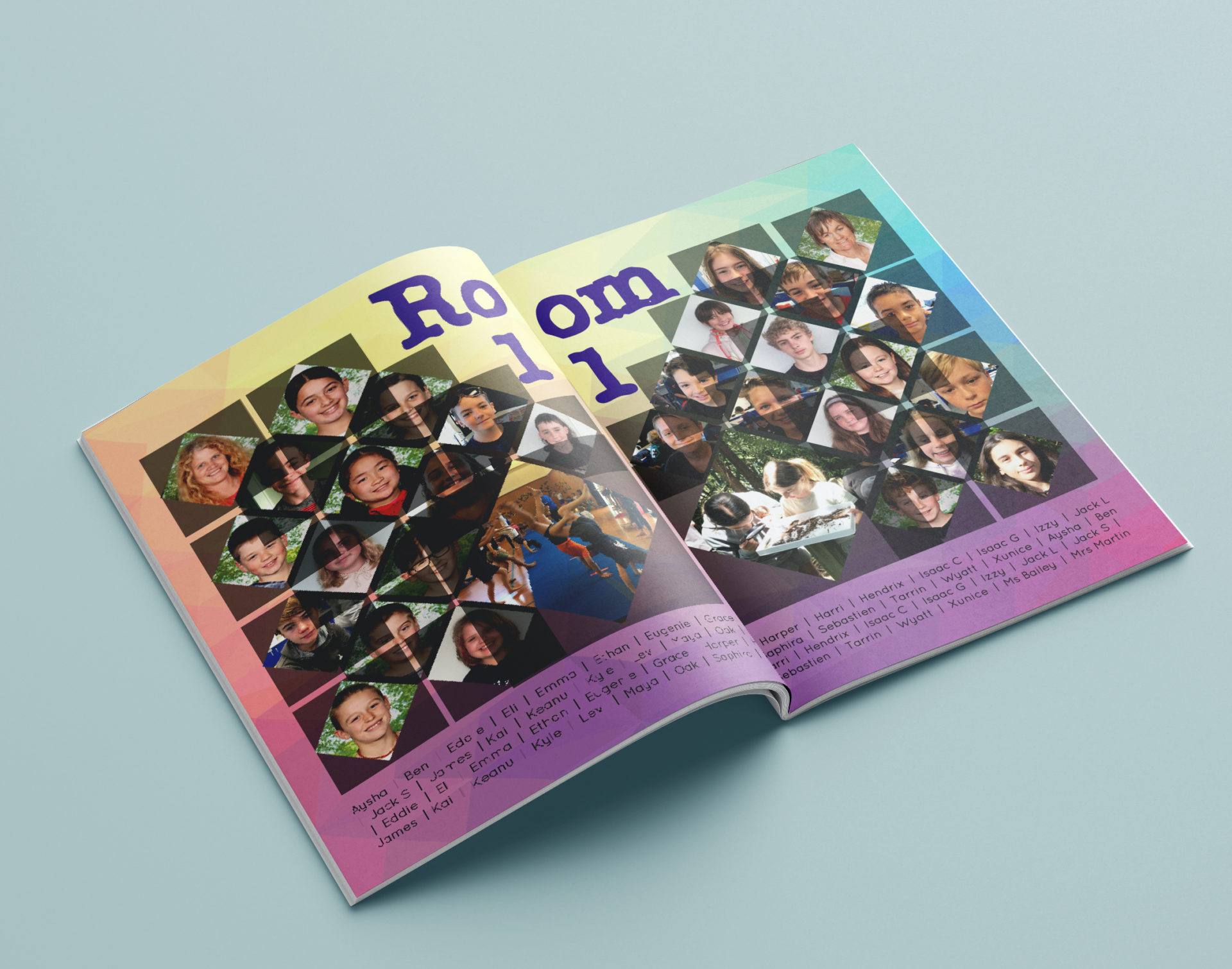 Rainbow School Yearbook Designs From Our Clients - Spacific Creative