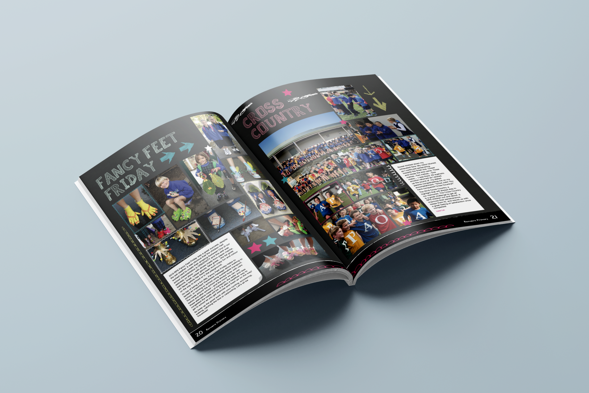 How to Style Yearbook Page Numbers - Spacific Creative