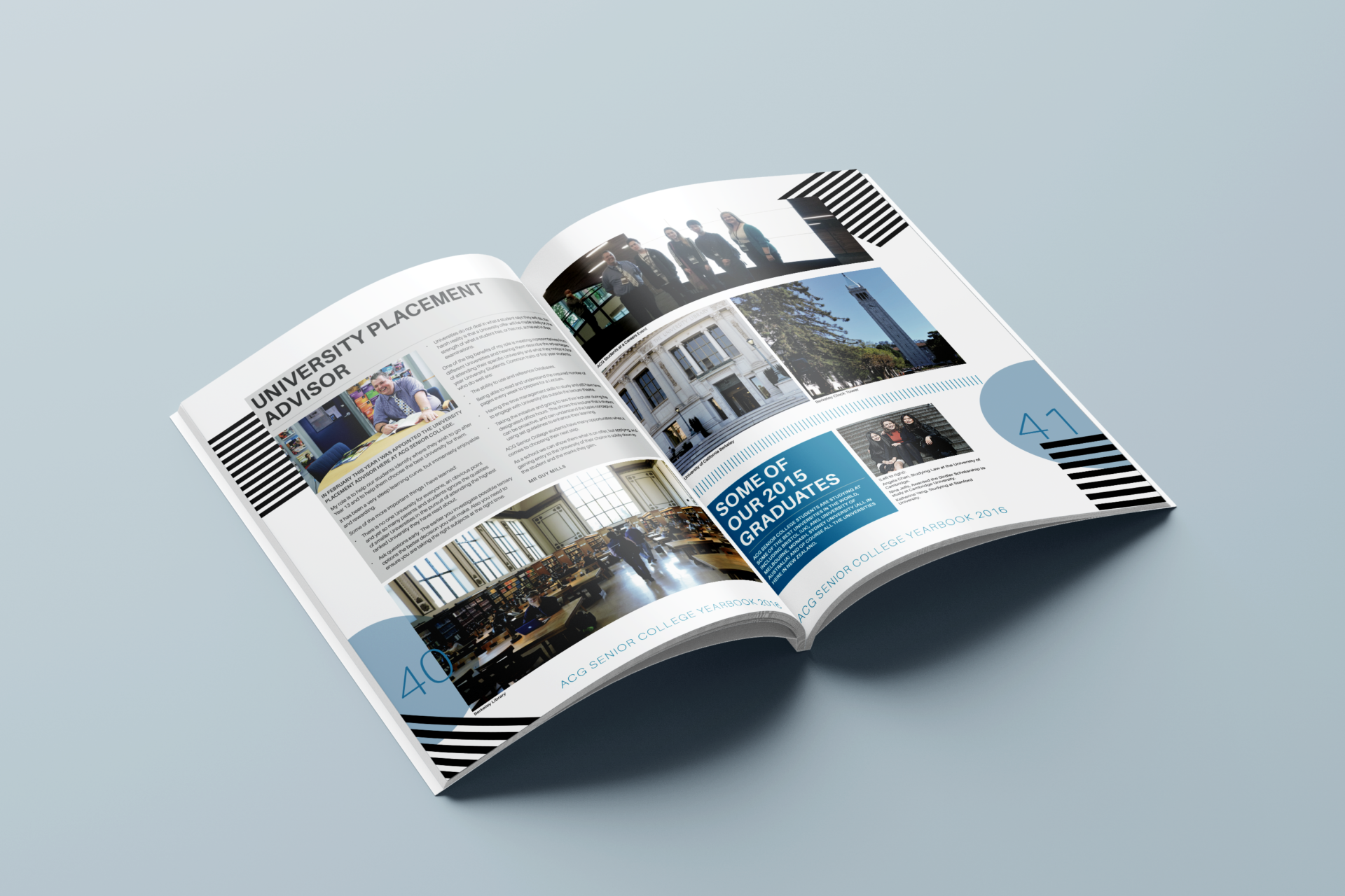 How to Style Yearbook Page Numbers - Spacific Creative