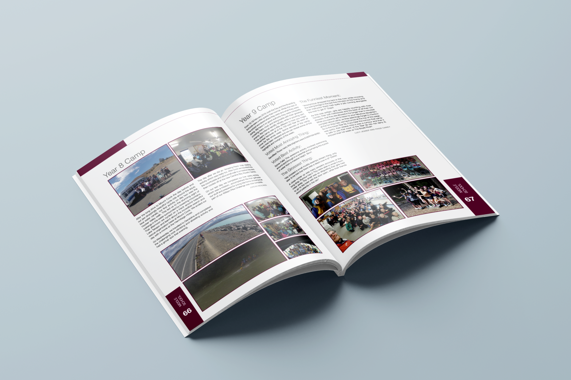 How to Style Yearbook Page Numbers - Spacific Creative