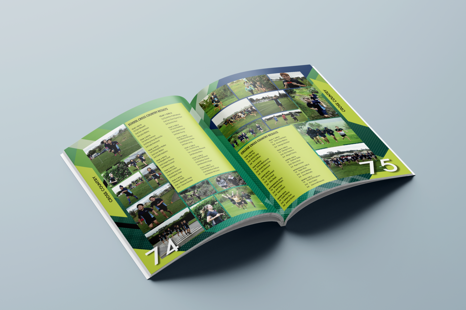 How to Style Yearbook Page Numbers - Spacific Creative