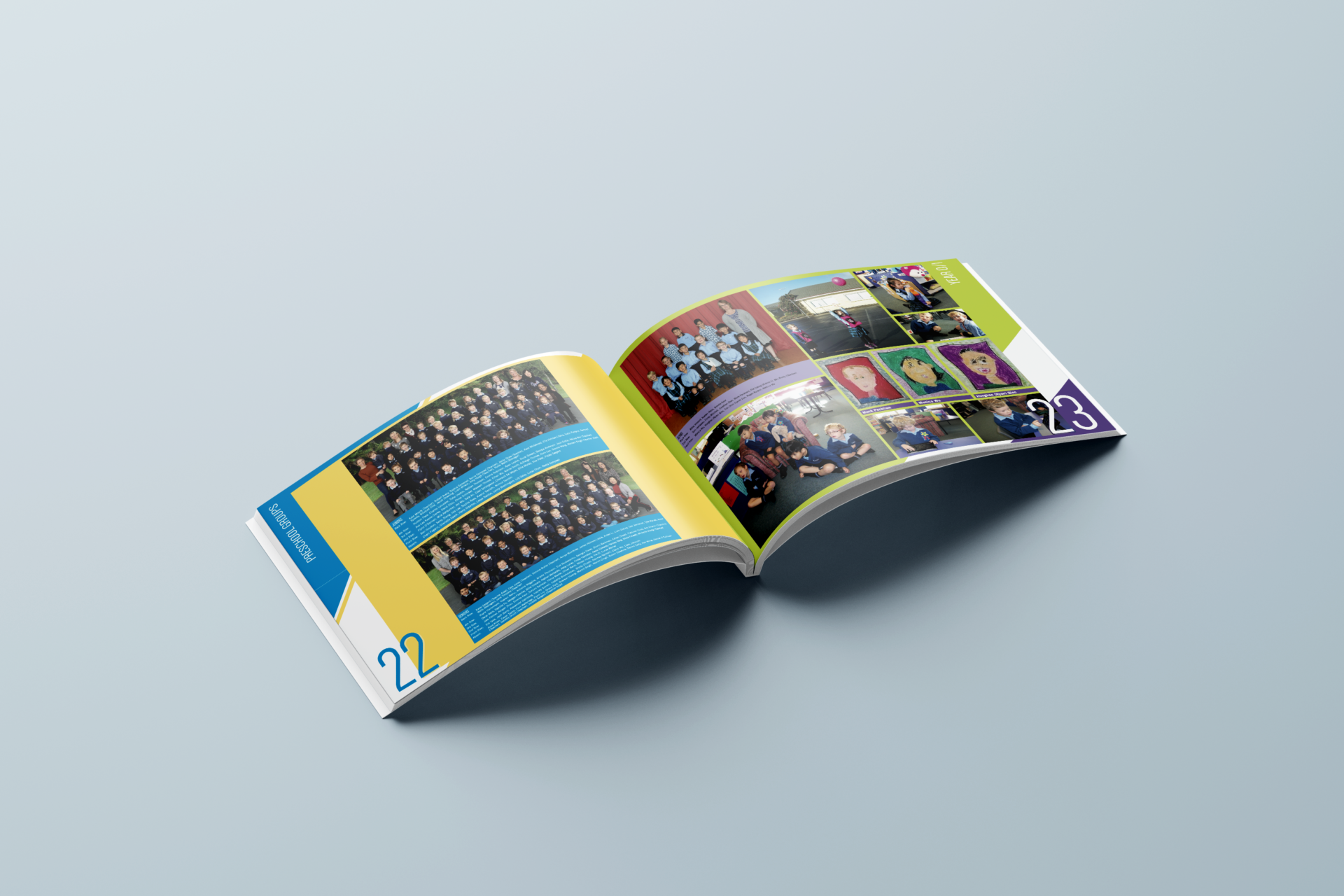 How to Style Yearbook Page Numbers - Spacific Creative