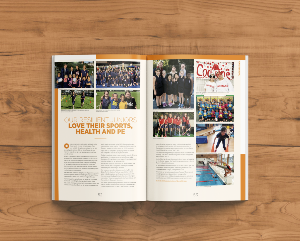 Orange Yearbook Designs & Page Layouts! - Spacific Creative