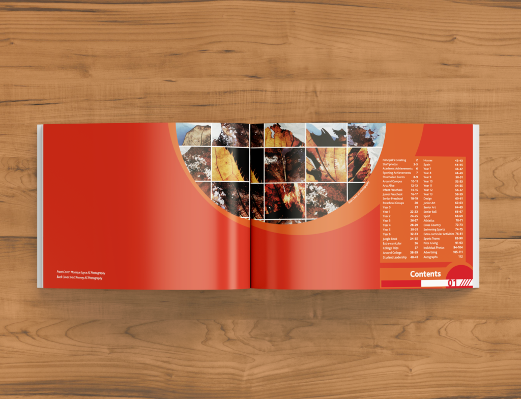 Orange Yearbook Designs & Page Layouts! - Spacific Creative