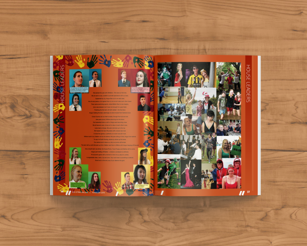Orange Yearbook Designs & Page Layouts! - Spacific Creative