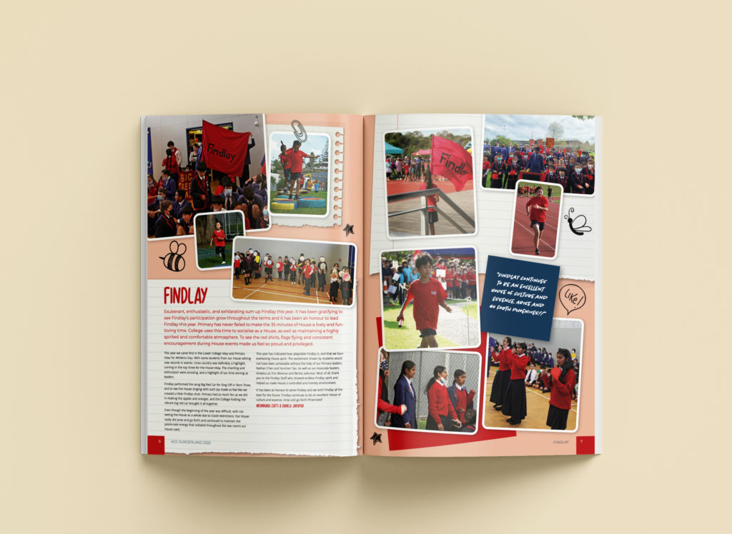 Red School Yearbook Page Designs! - Spacific Creative