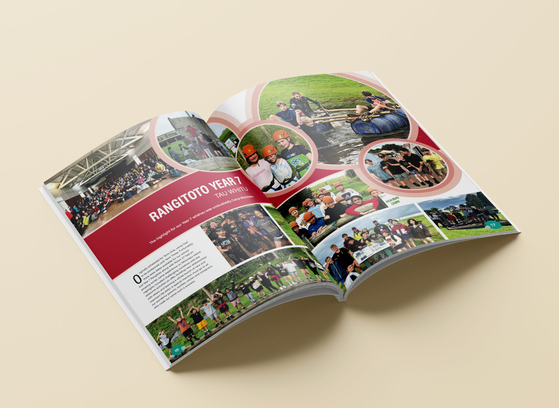 Red School Yearbook Page Designs! - Spacific Creative