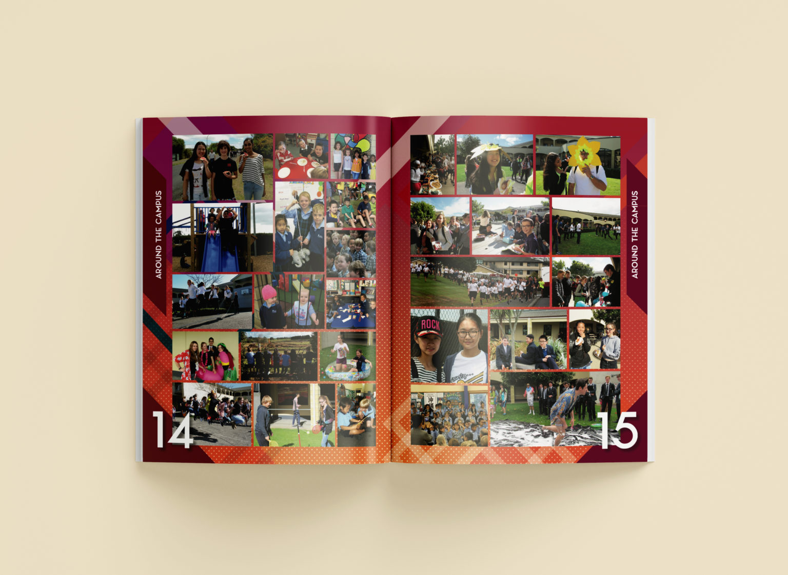Red School Yearbook Page Designs! - Spacific Creative