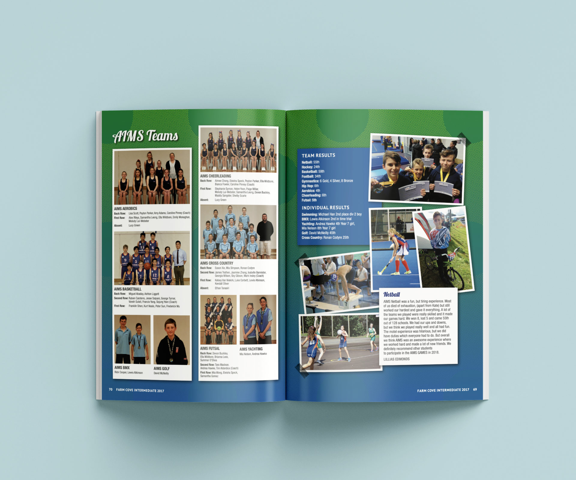 Green Yearbook Page Designs & Layouts! - Spacific Creative