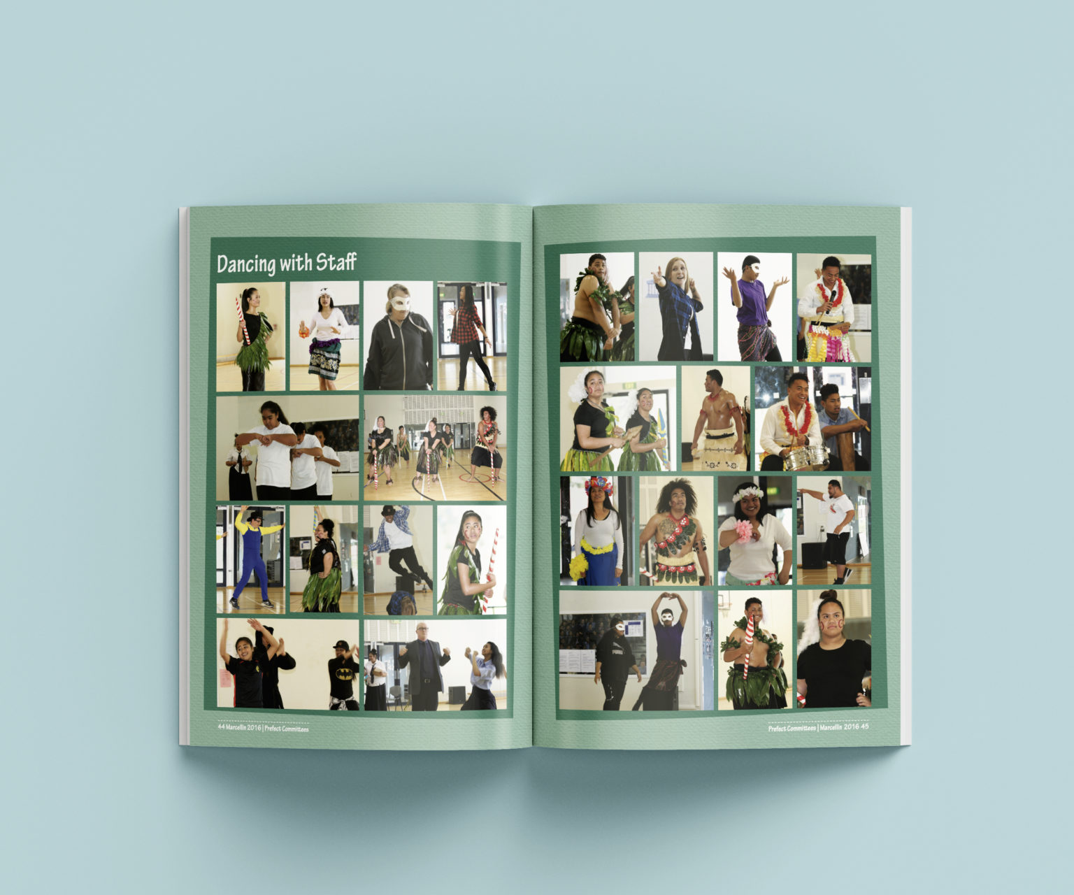 Green Yearbook Page Designs & Layouts! - Spacific Creative