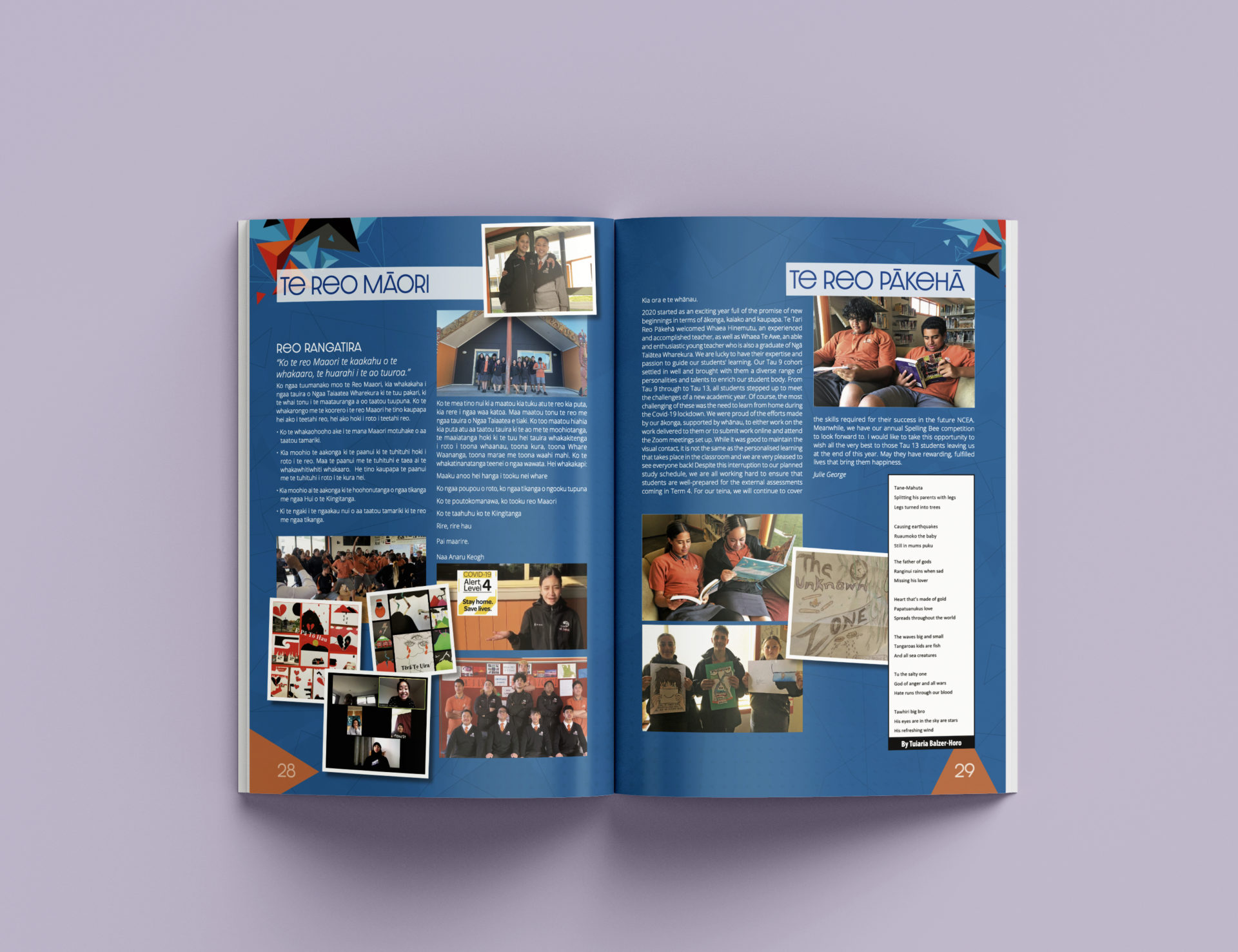 Blue School Yearbook Page Designs! - Spacific Creative