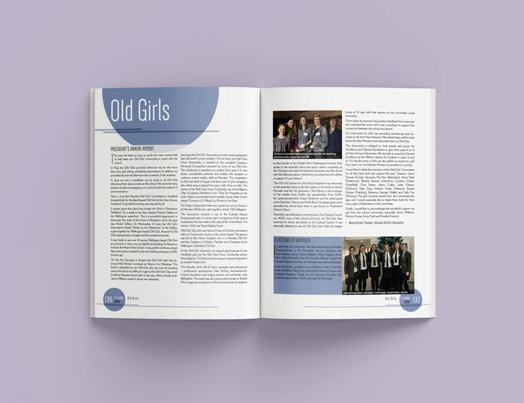 Blue School Yearbook Page Designs! - Spacific Creative